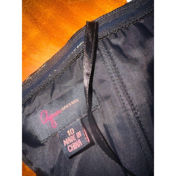 Aqua | Dresses | Aqua Dresses Mini Dress Party Metallic Gold Black ...